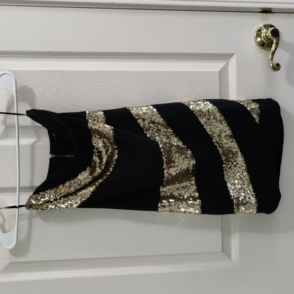 Roly Poly | Dresses | Juniors Special Occasion Dress Black Gold Sequins ...